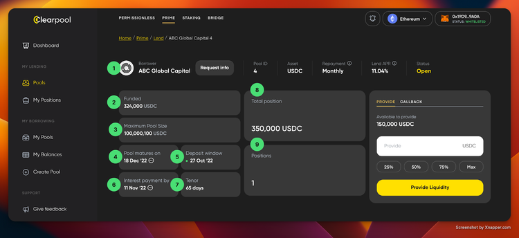 Clearpool Prime - User Guide